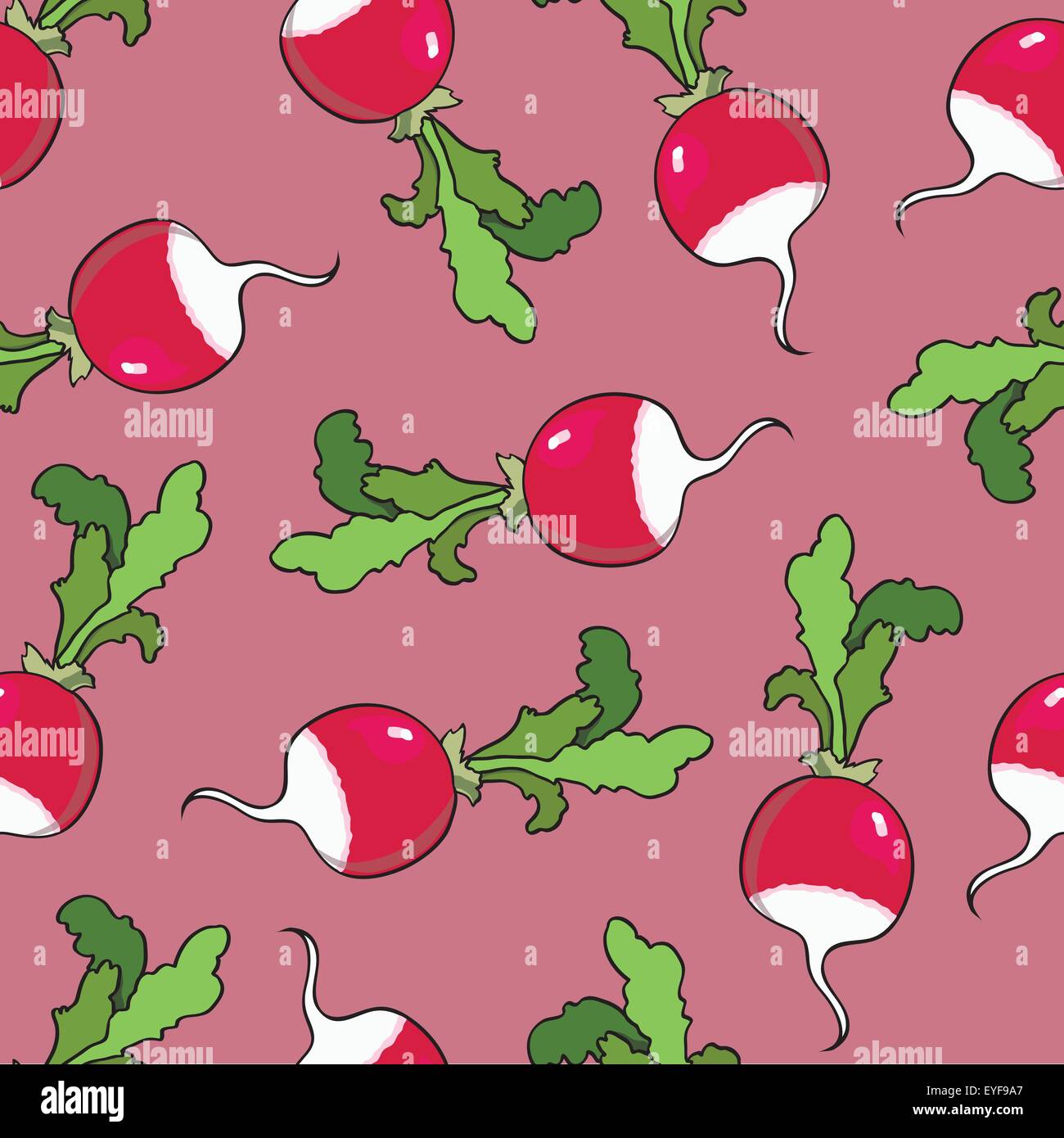 Seamless background with radish Stock Vector Image & Art - Alamy