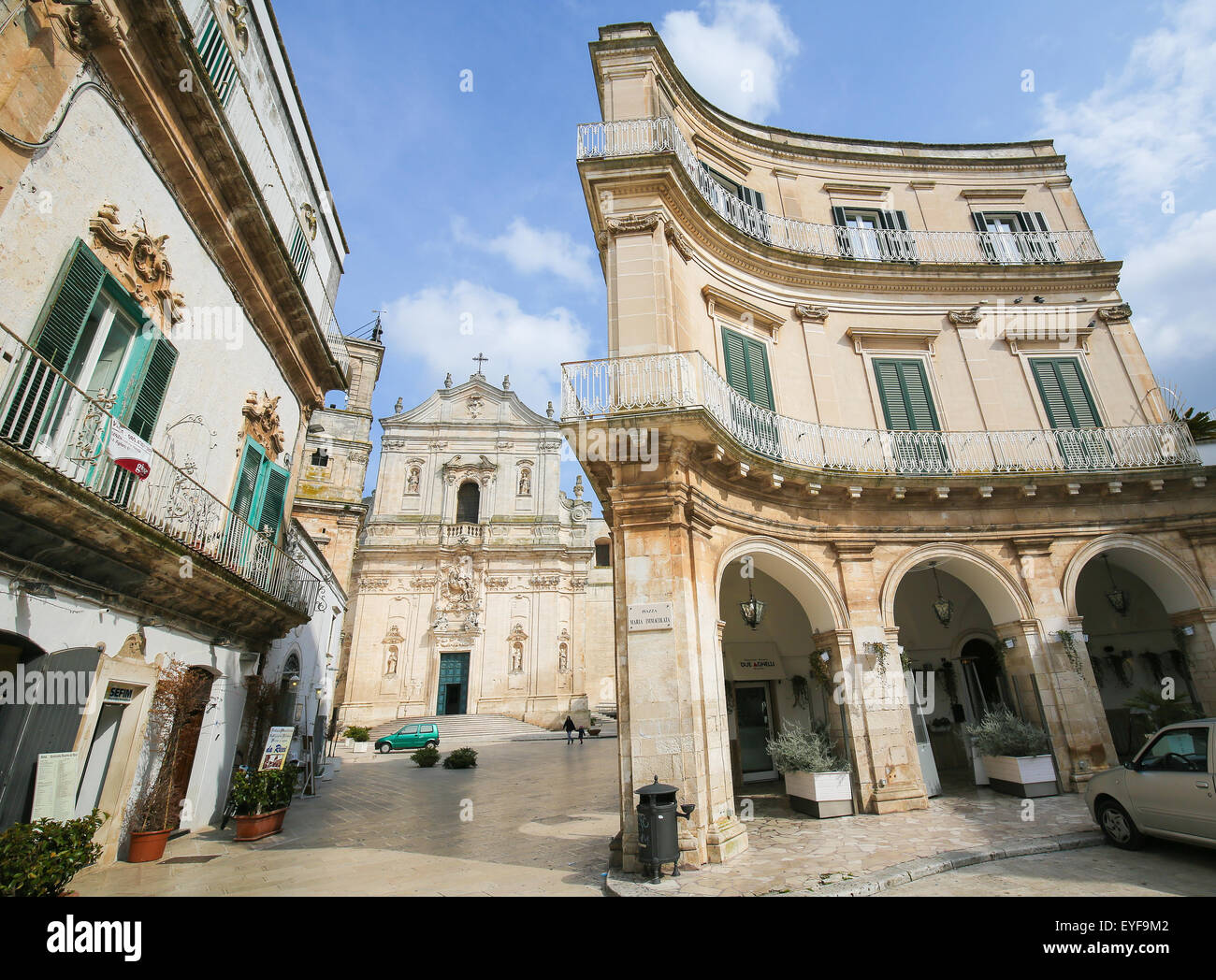 MARTINA FRANCA, ITALY - MARCH 15, 2015: Basilica of S. Martino at the ...