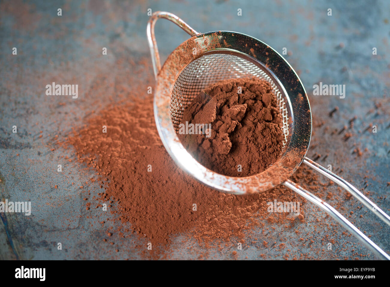 Cocoa powder sweet ingredient Stock Photo - Alamy