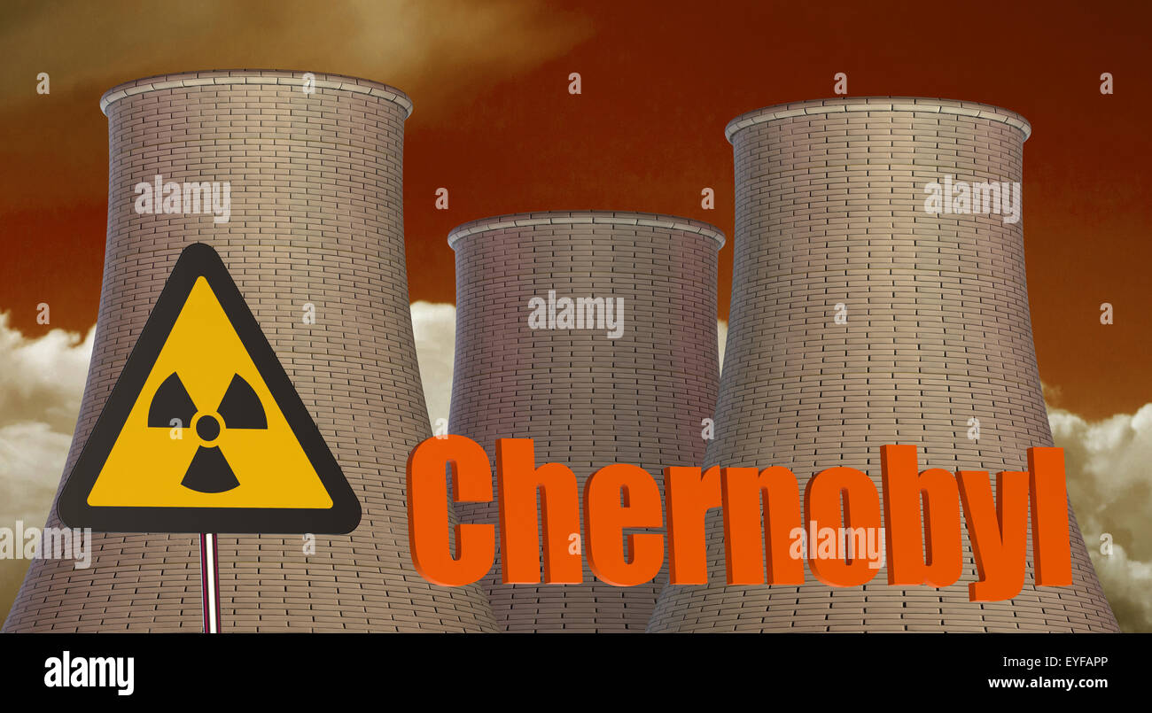 Chernobyl Radiation area concept isolated on white background Stock ...