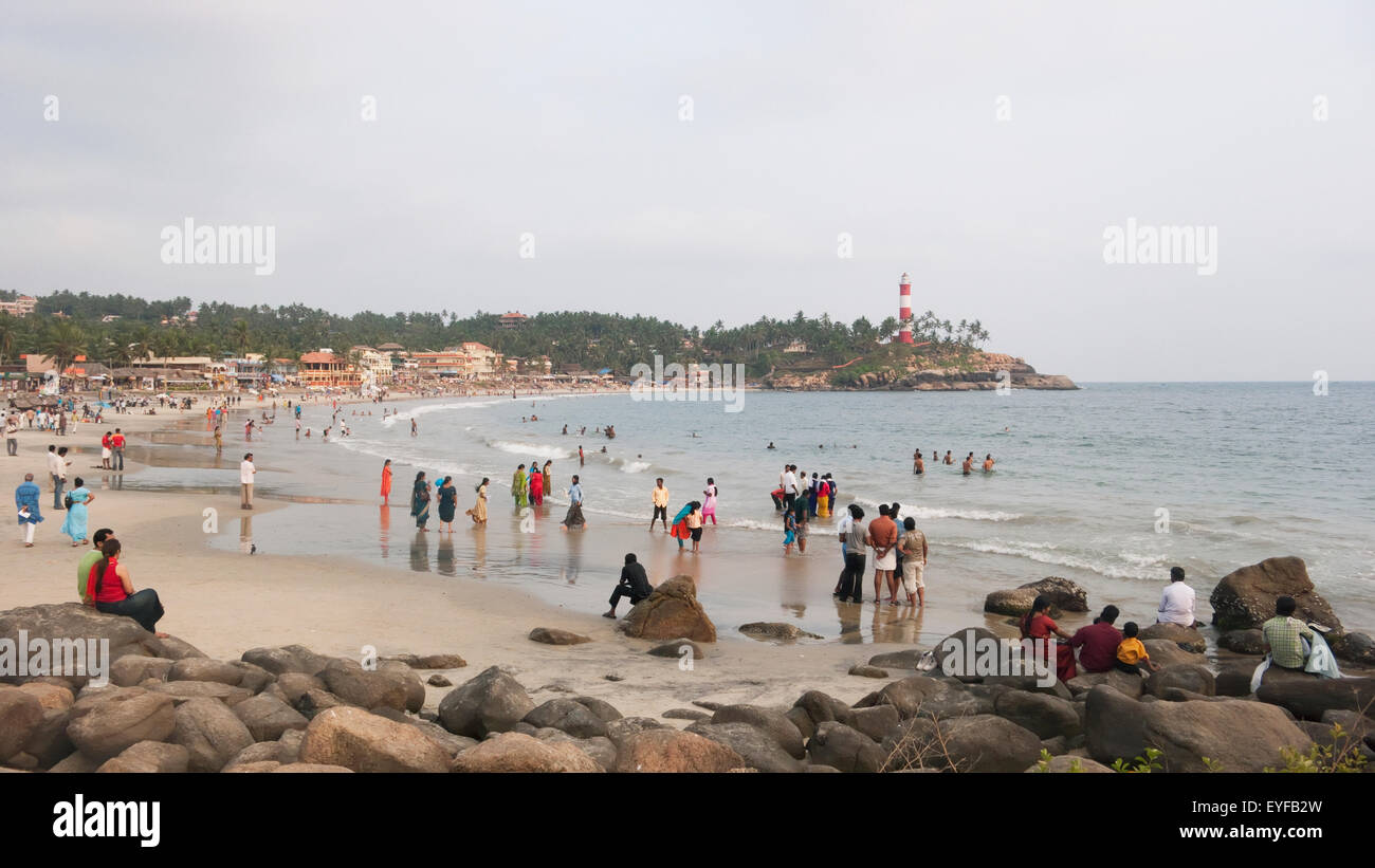 Kovalam Beach, Kovalam, Kerala, India Stock Photo - Alamy