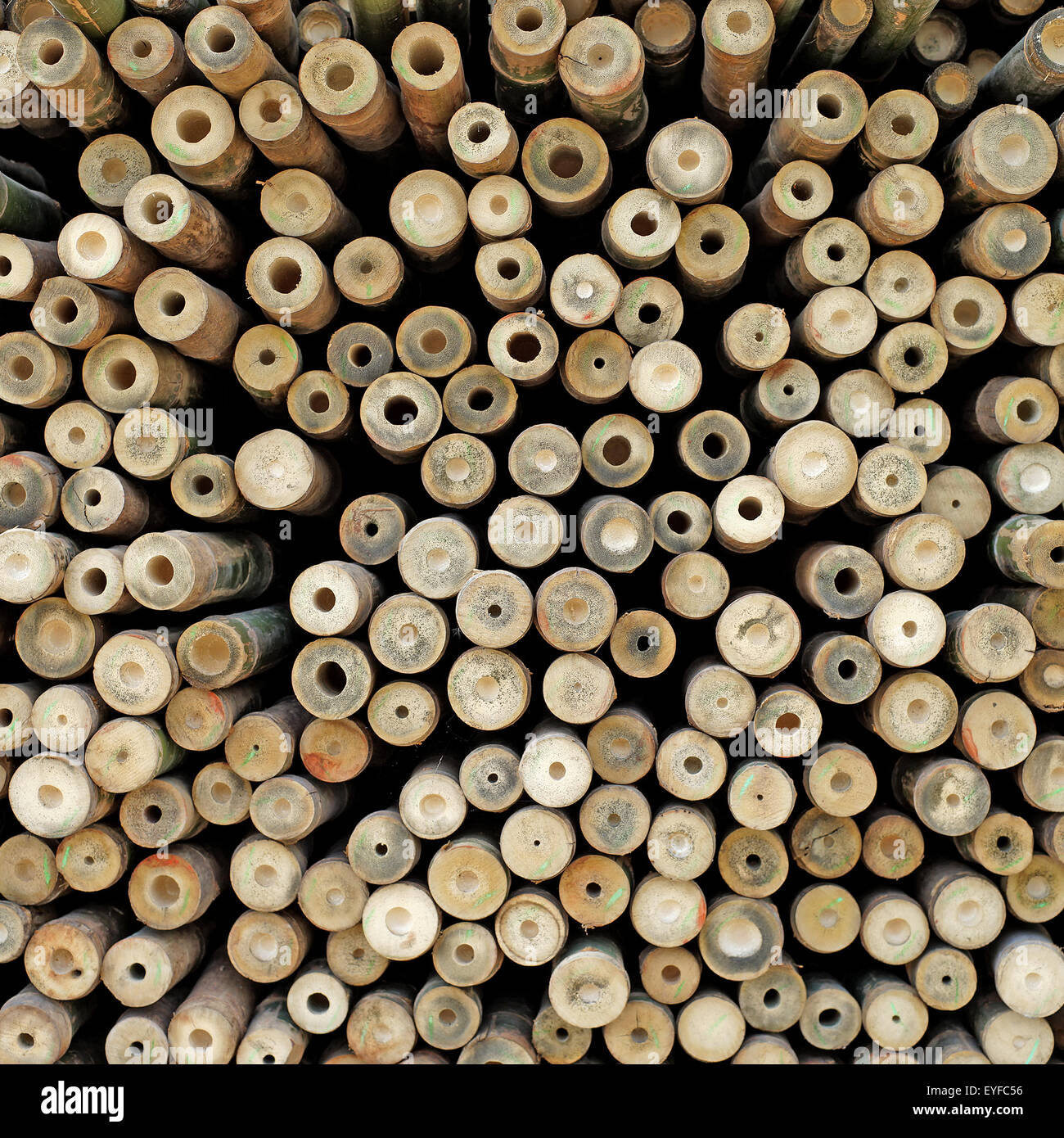 bamboo stack as background or texture Stock Photo - Alamy