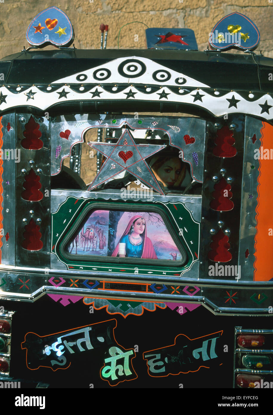 India, Rajasthan, Decorative Auto Rickshaw; Jaisalmer Stock Photo - Alamy