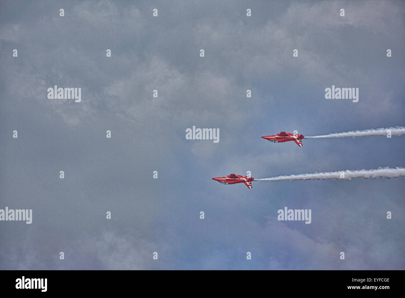 The Red Arrows Flying Inverted Stock Photo - Alamy