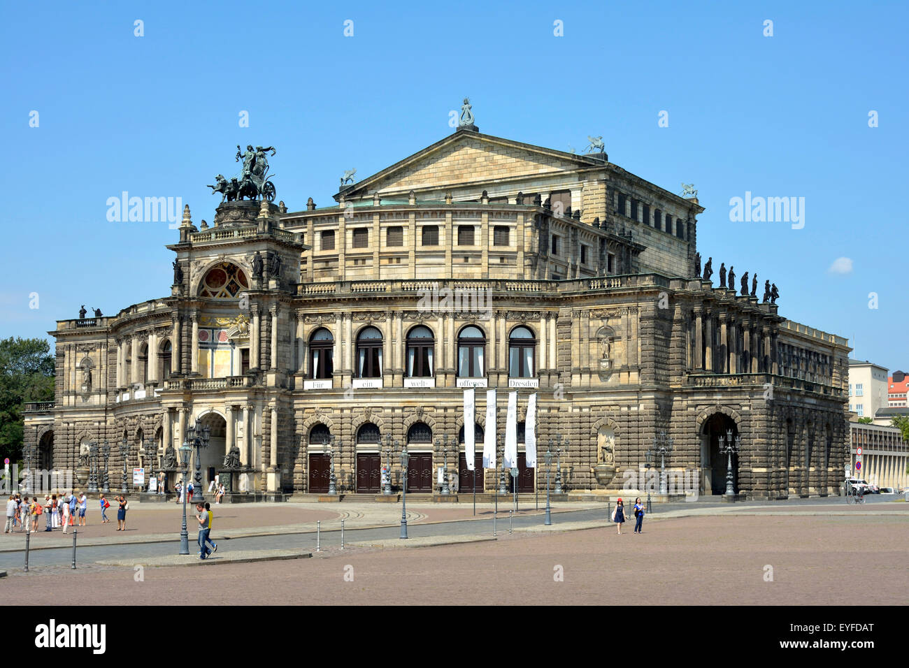 Opera House Semperoper on the Theatre Square in Dresden Stock Photo - Alamy