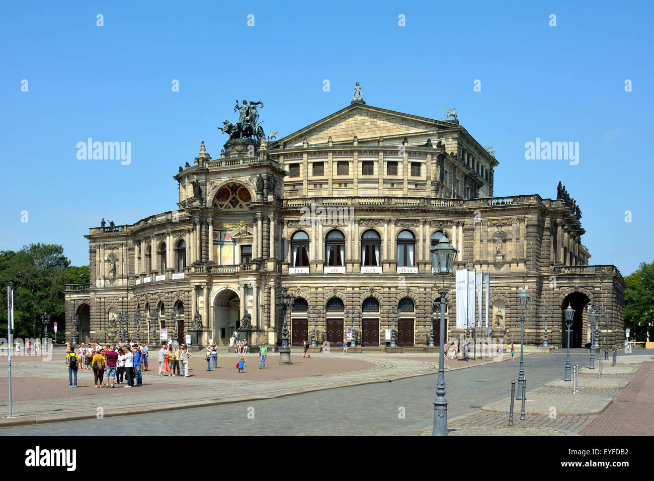 Opera House Semperoper on the Theatre Square in Dresden Stock Photo - Alamy