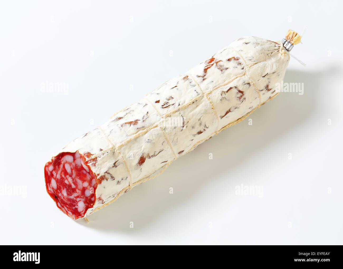 French Saucisson Sec - studio shot Stock Photo - Alamy