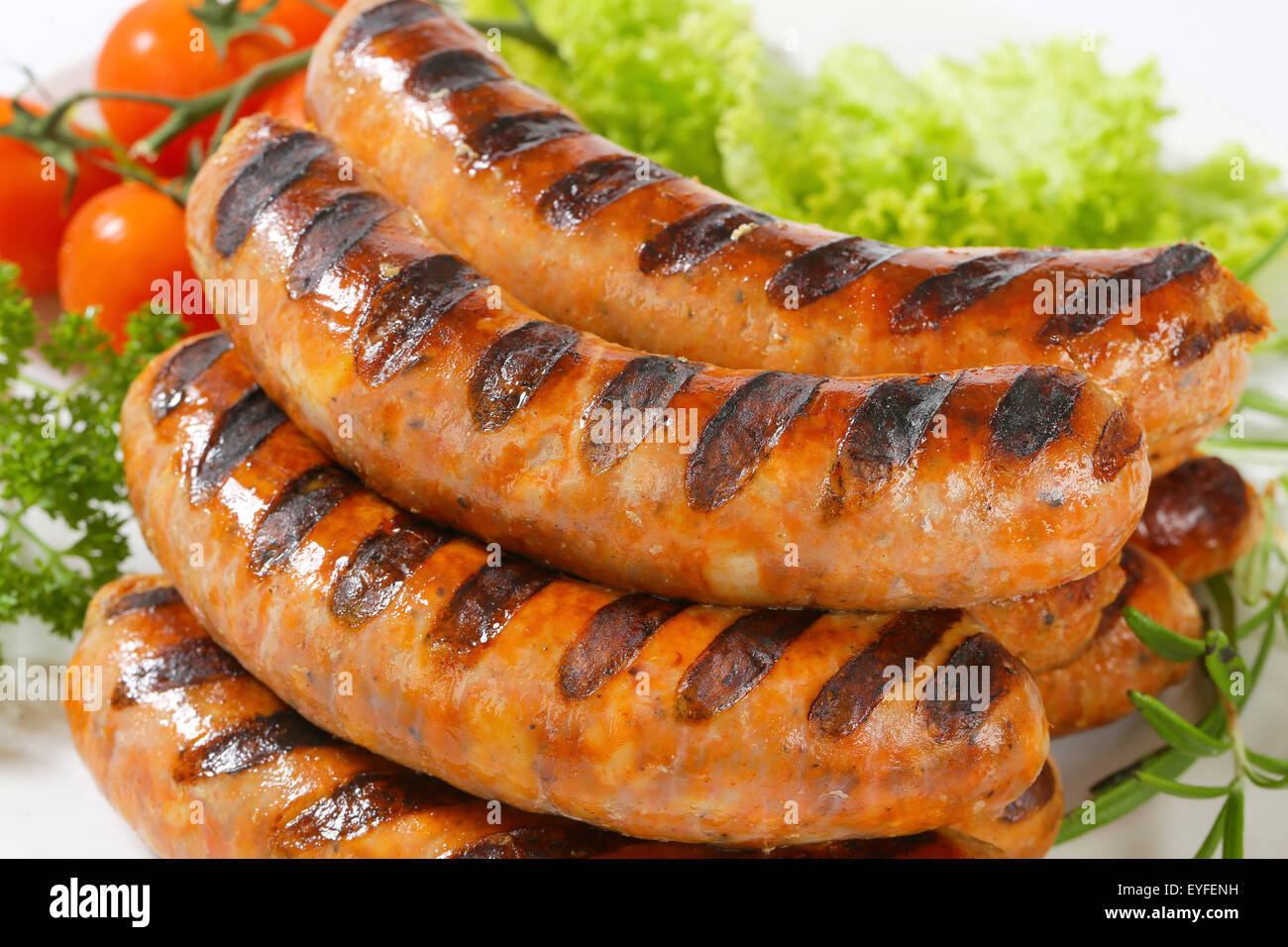 German sausages hi-res stock photography and images - Alamy