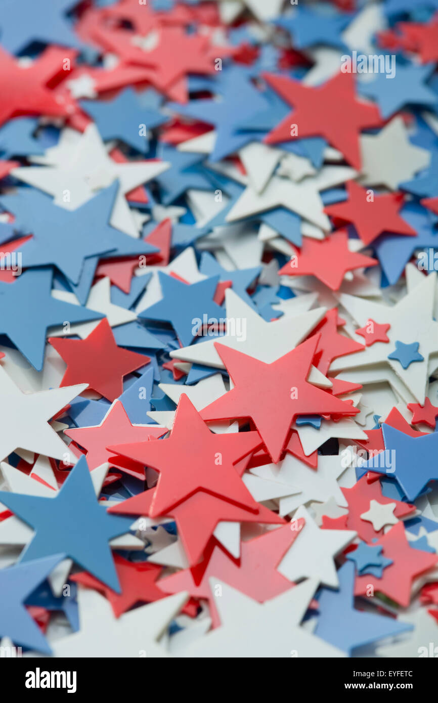 Star shaped confetti Stock Photo - Alamy