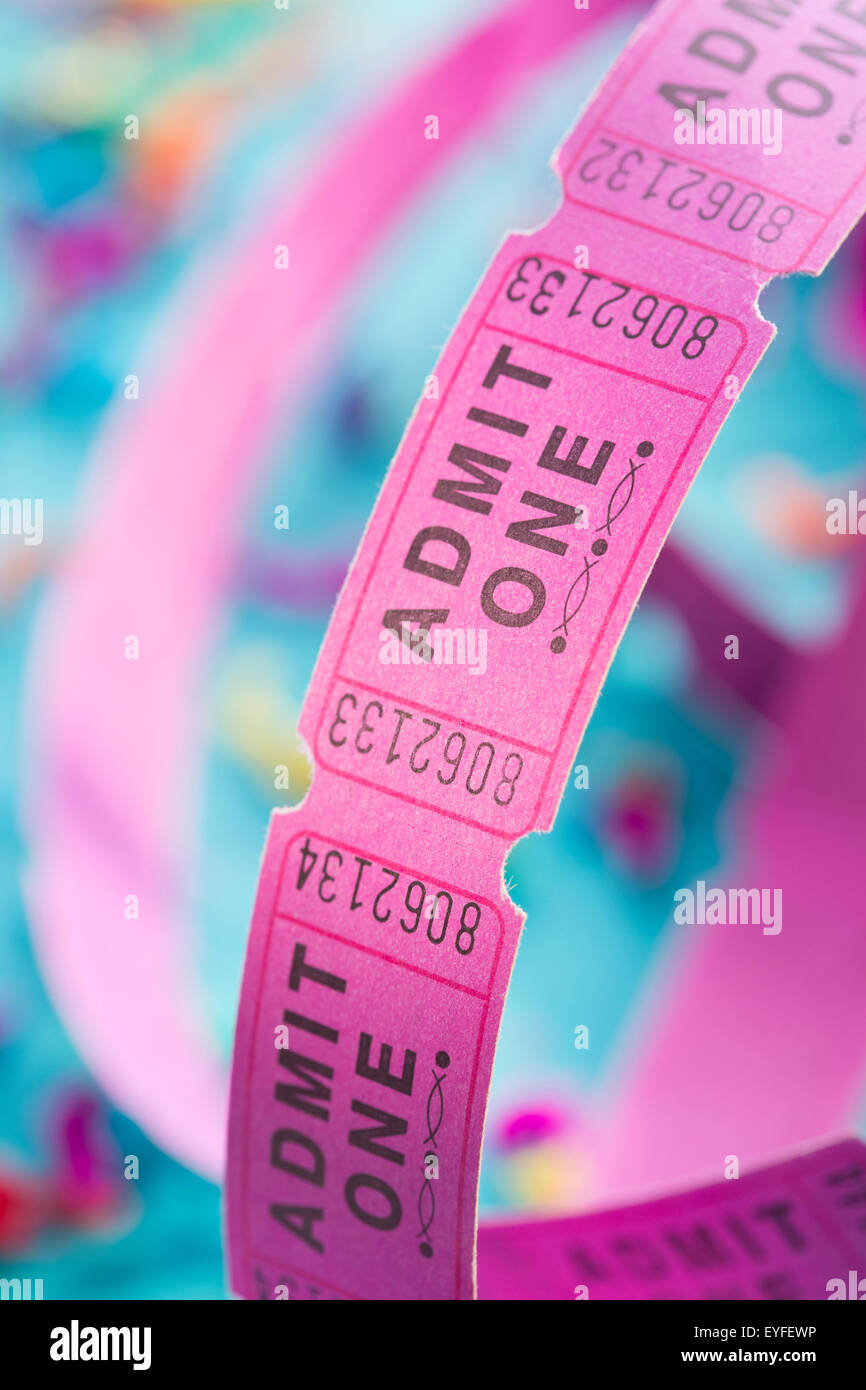 Pink ticket hi-res stock photography and images - Alamy