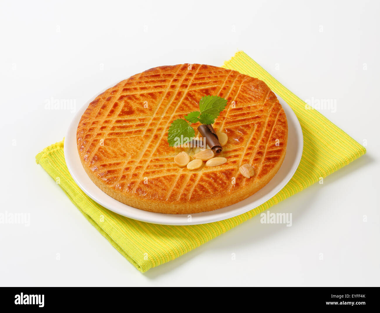 Dutch Almond Butter Cake (Boterkoek Stock Photo - Alamy