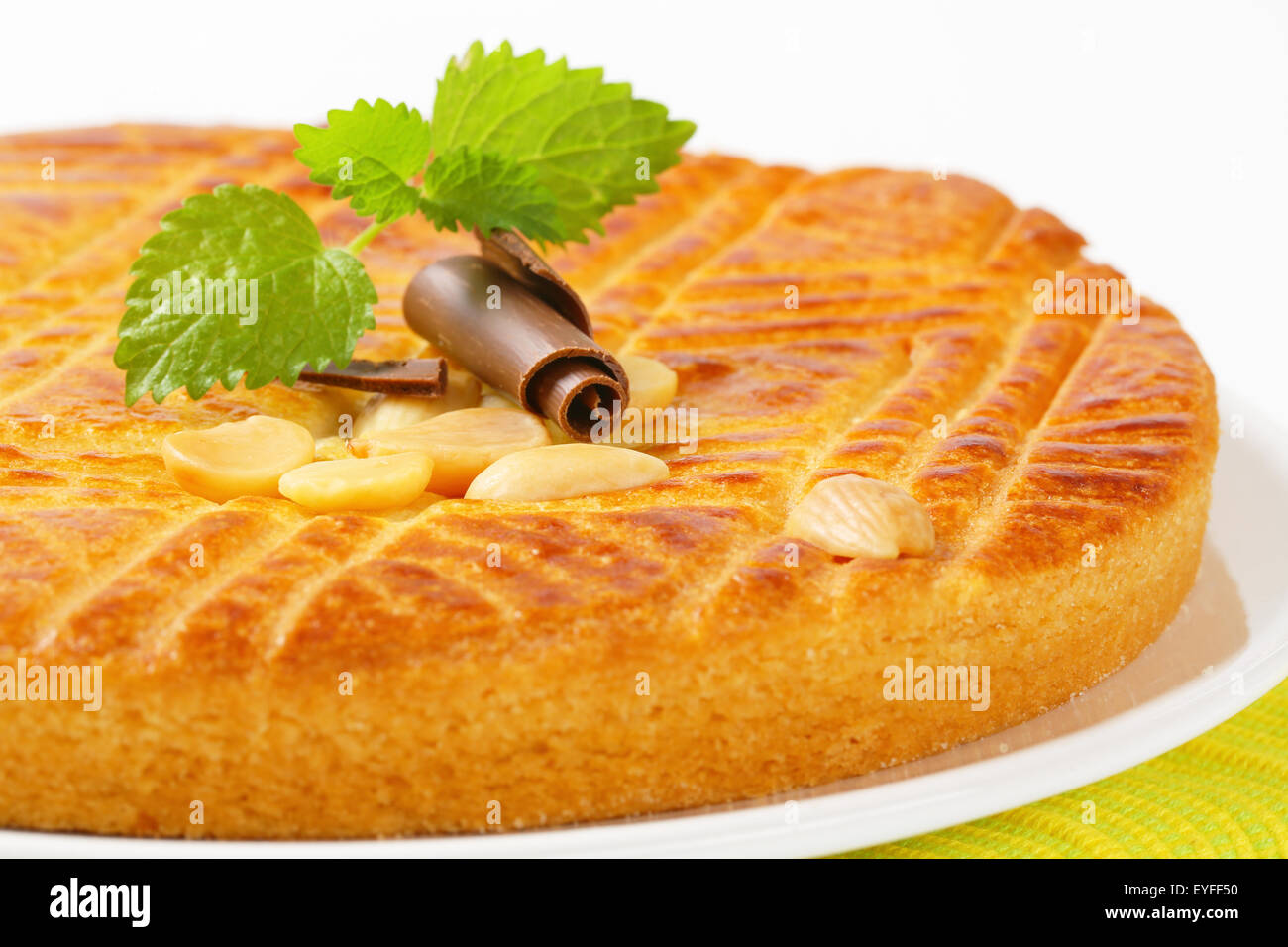 Dutch Almond Butter Cake (Boterkoek Stock Photo - Alamy