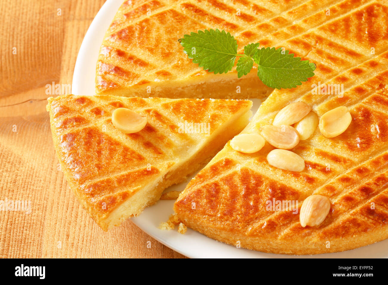 Dutch Almond Butter Cake (Boterkoek Stock Photo - Alamy
