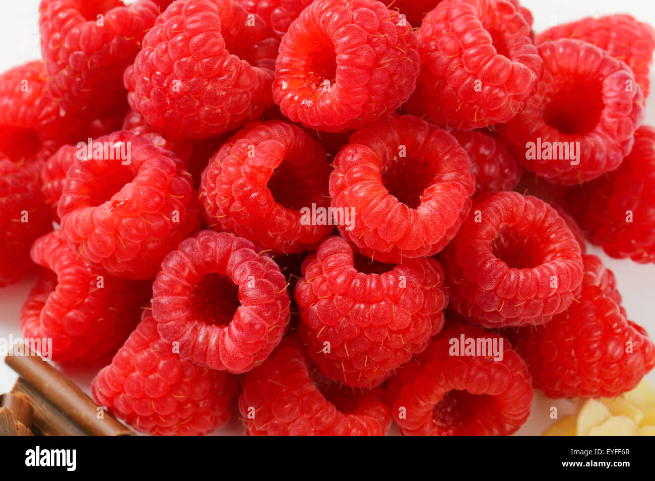 Studio shot of fresh raspberries Stock Photo - Alamy