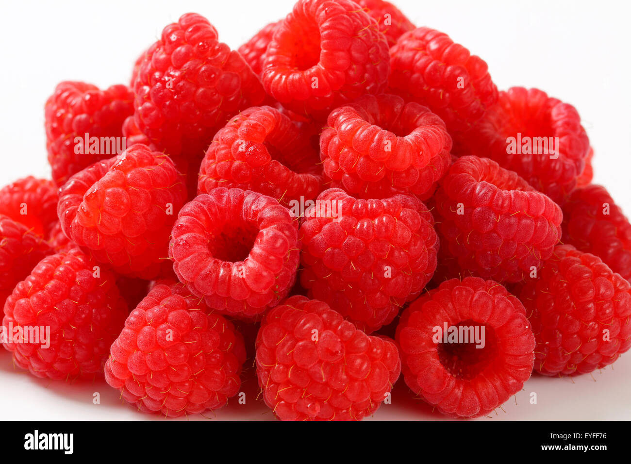 Studio shot of fresh raspberries Stock Photo - Alamy