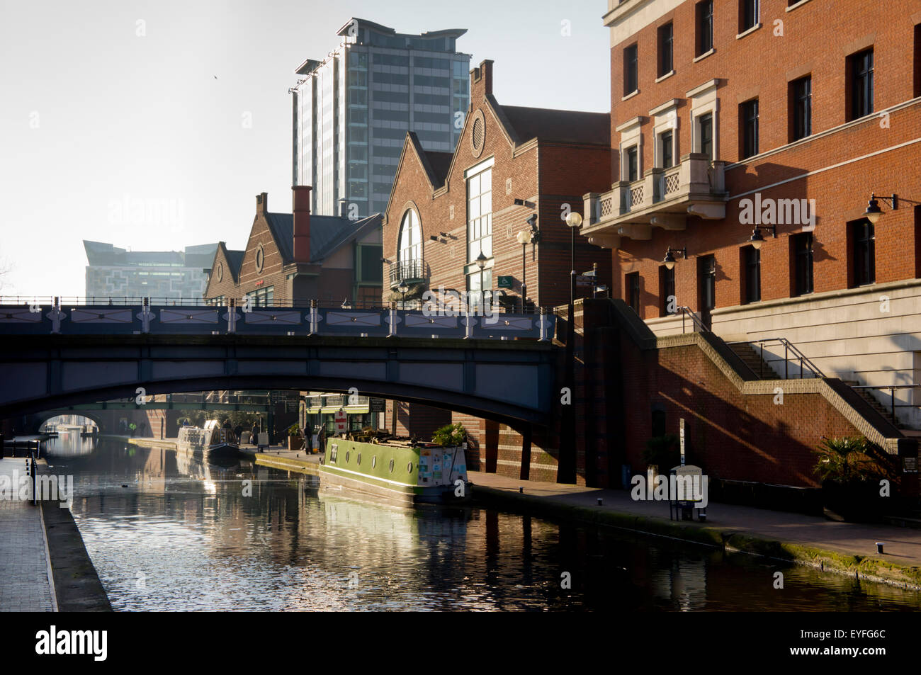 Uk, England, Birmingham, Canal Area, Brindley Place Stock Photo - Alamy