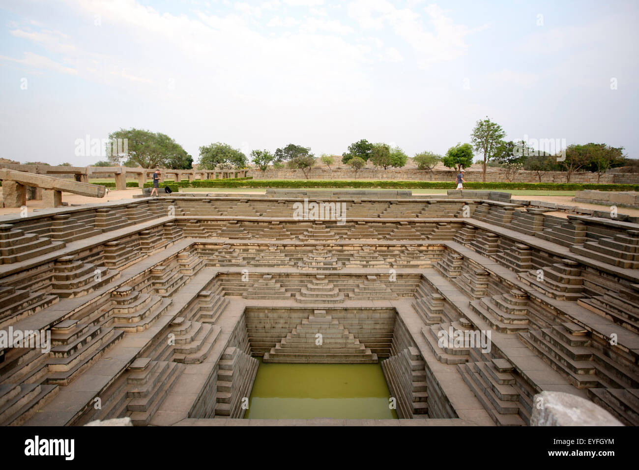 Step well; Hampi, Karnataka, India Stock Photo - Alamy