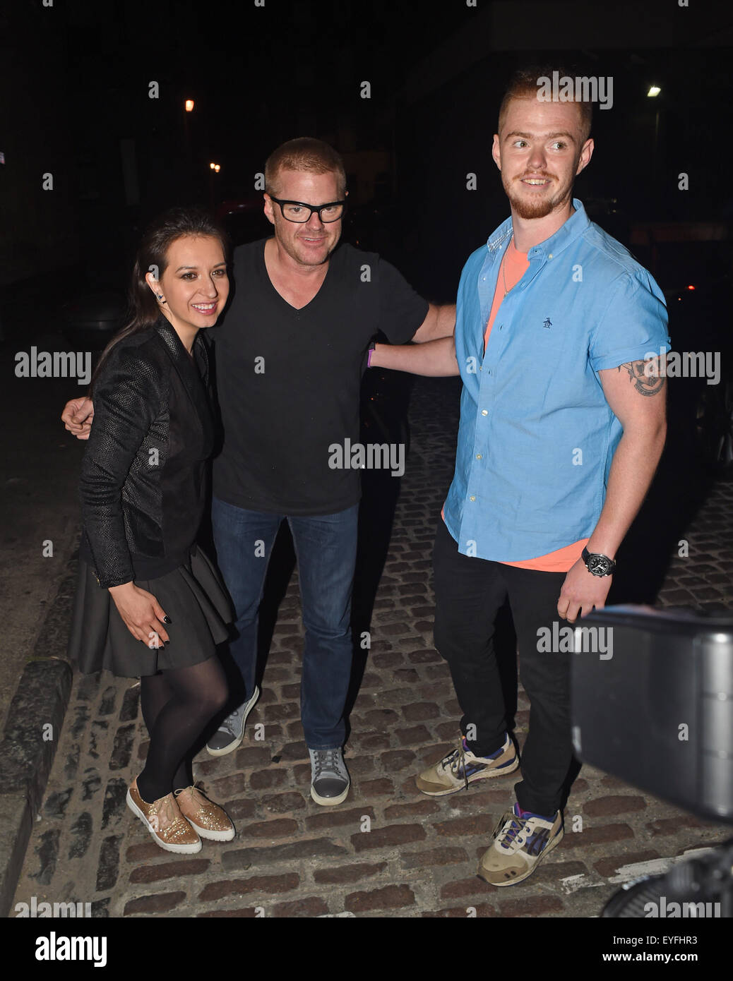Heston Blumenthal seen enjoying a lads night out with his son at the ...