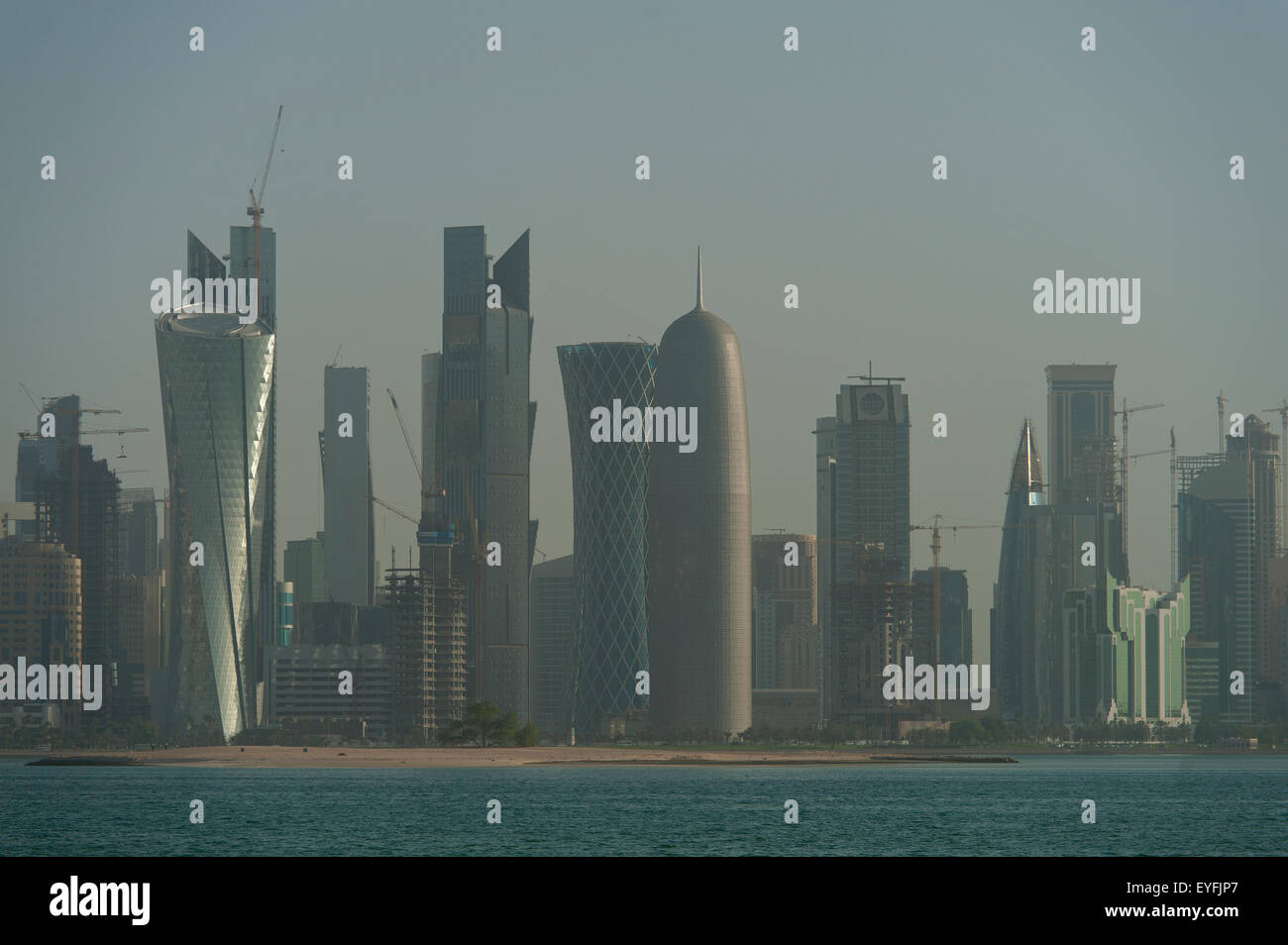 Modern skyline of Doha; Doha, Qatar Stock Photo - Alamy