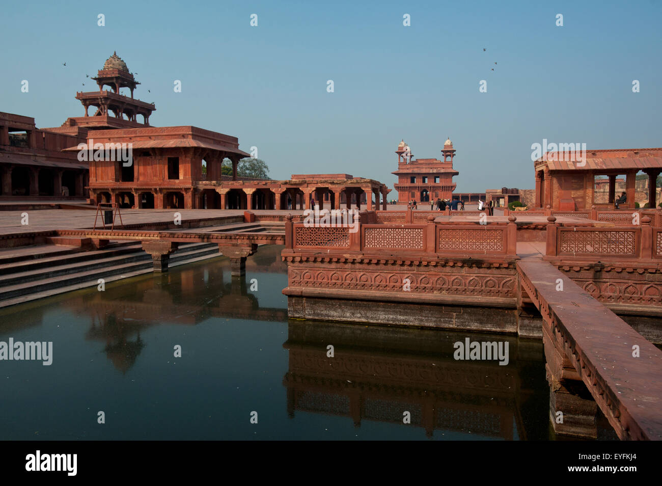 Looking across the Anup Talao; Fatehpur Sikri, Agra, India Stock Photo ...