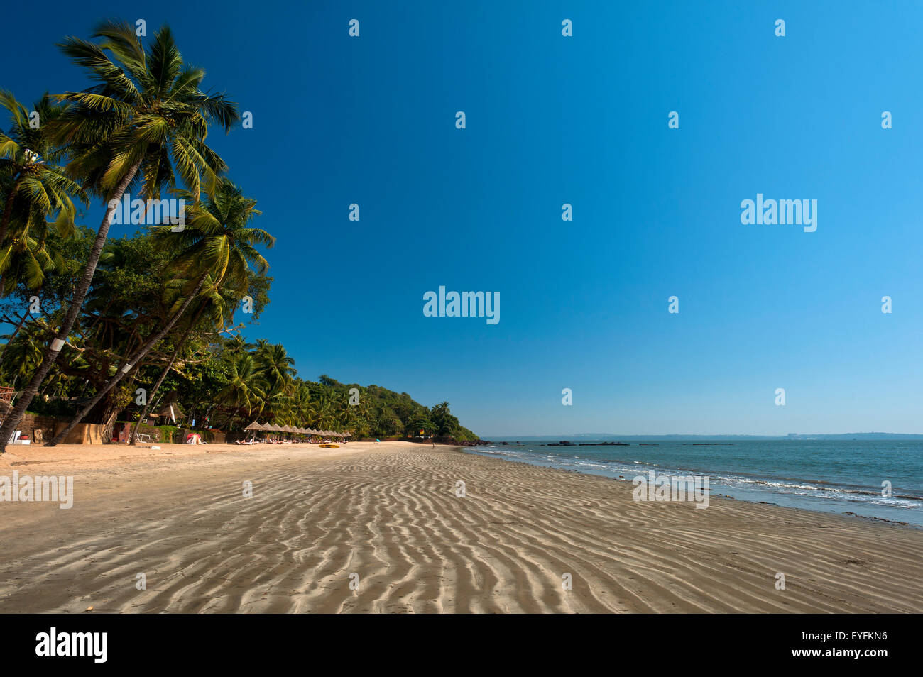 Ripples in the sand on a beach; Goa, India Stock Photo - Alamy