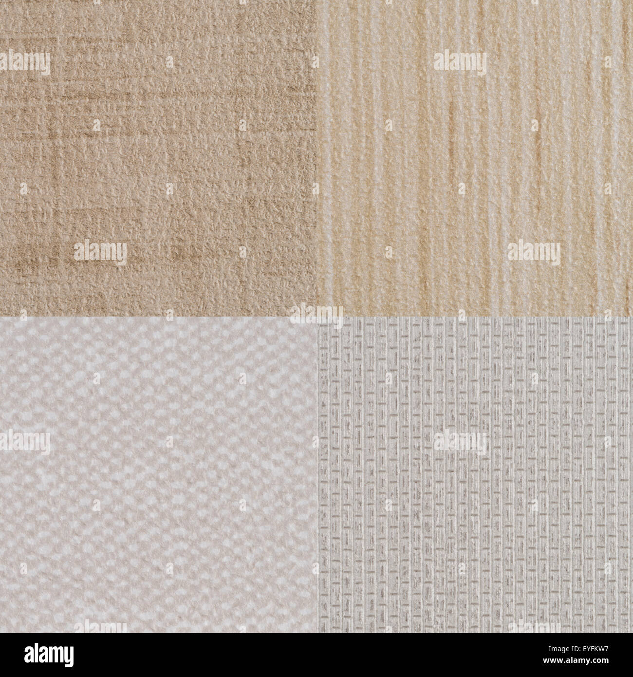 Set of beige vinyl samples, texture background Stock Photo - Alamy