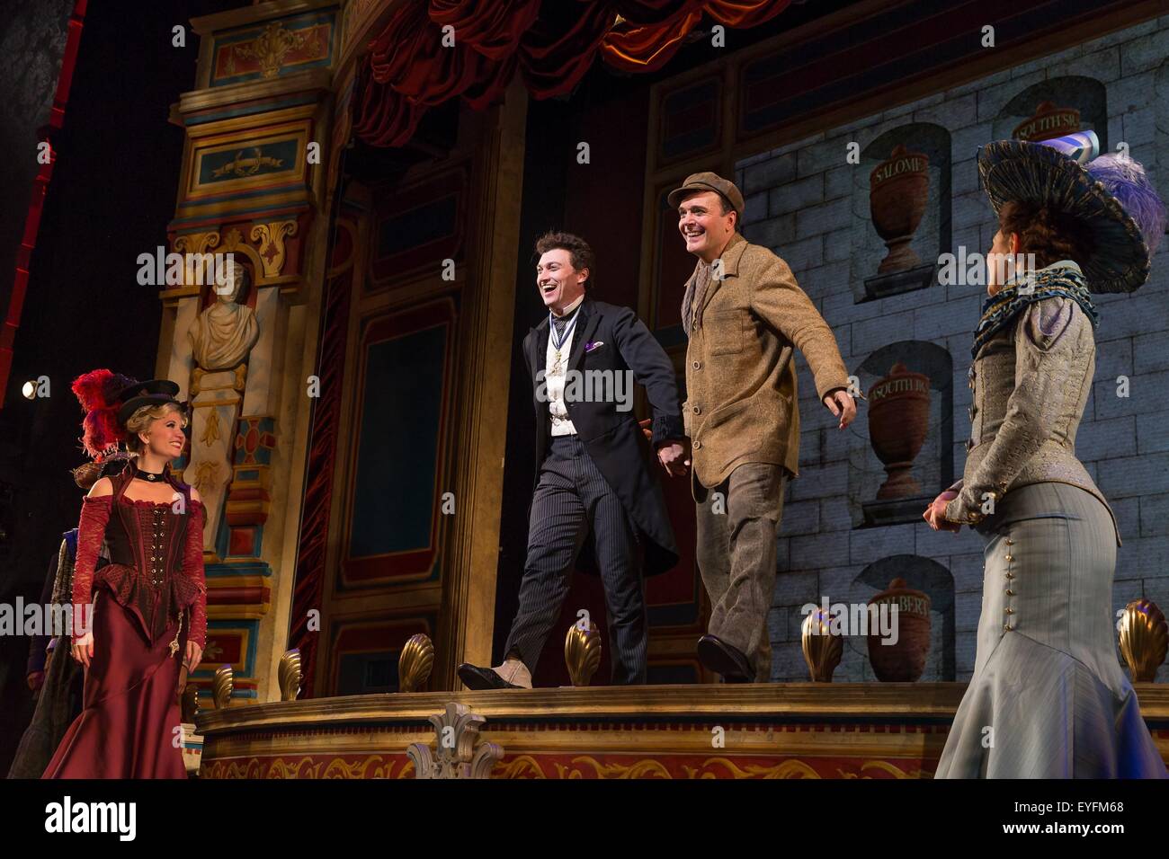 New York, NY, USA. 28th July, 2015. Bryce Pinkham, Jefferson Mays in ...