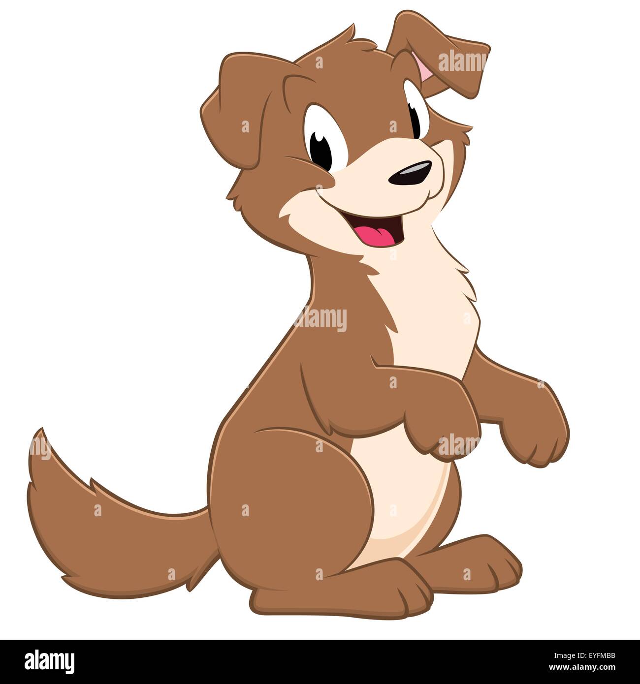 Cartoon sitting dog hi-res stock photography and images - Alamy