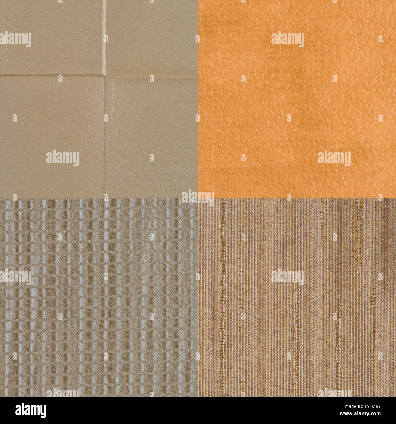 Set of brown vinyl samples, texture background Stock Photo - Alamy