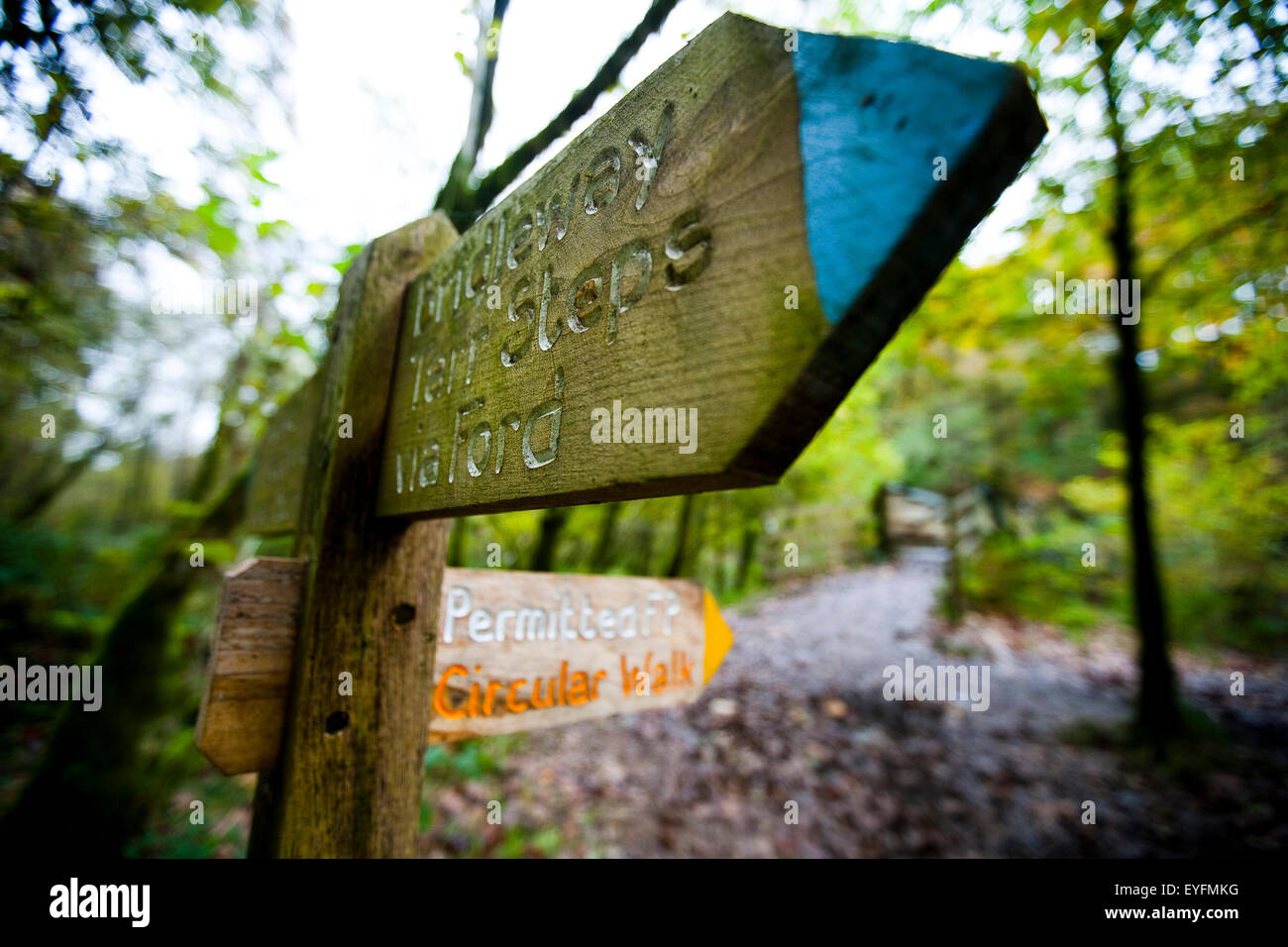 Sign,England,Somerset,Exmoor National Park Stock Photo - Alamy