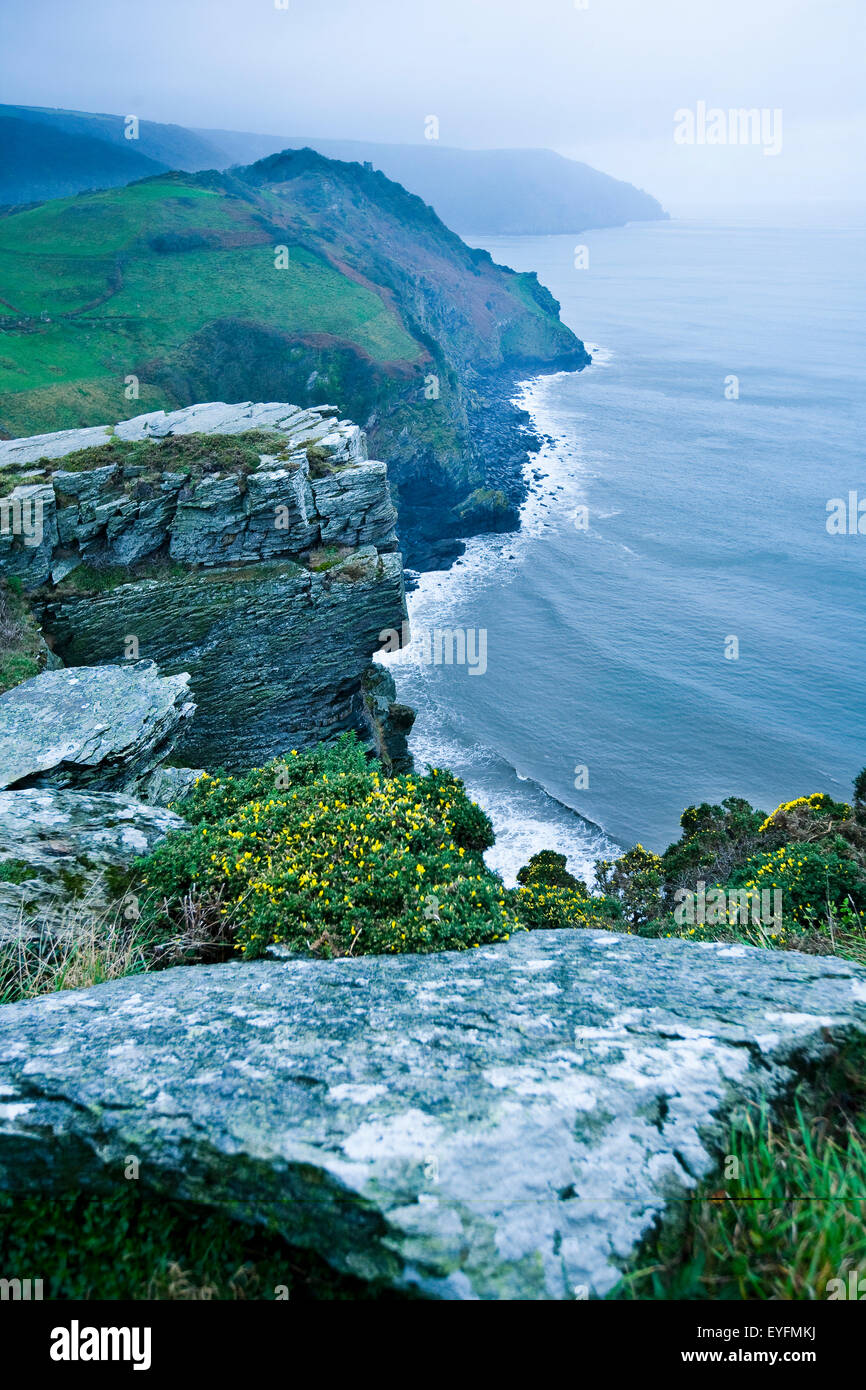 The Valley of Rocks, Exmoor National Park; Devon, England Stock Photo ...