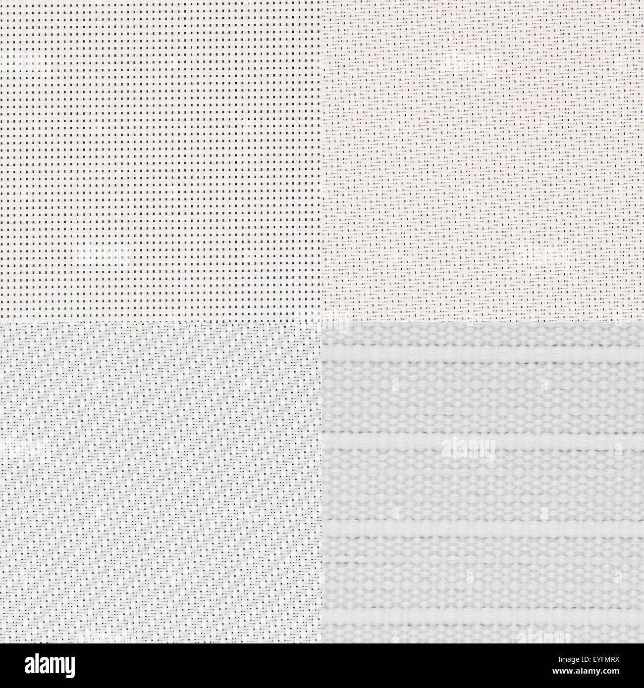 Set of white vinyl samples, texture background Stock Photo - Alamy