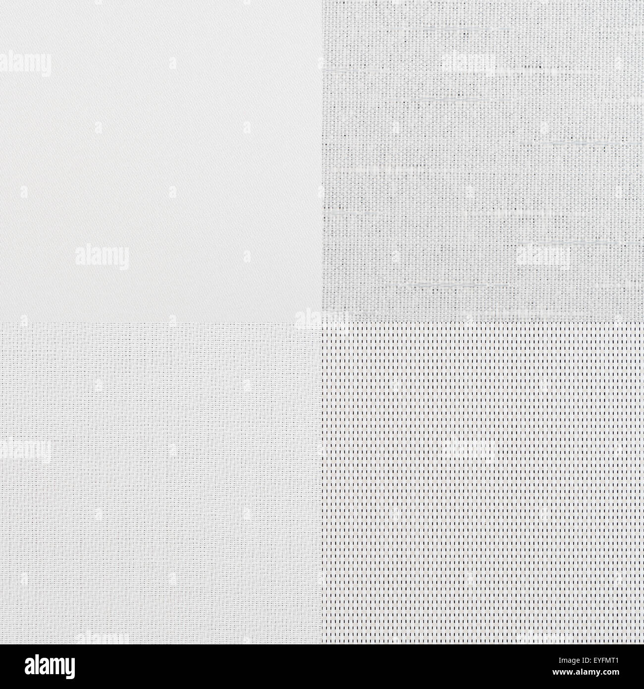 Set of white vinyl samples, texture background Stock Photo - Alamy