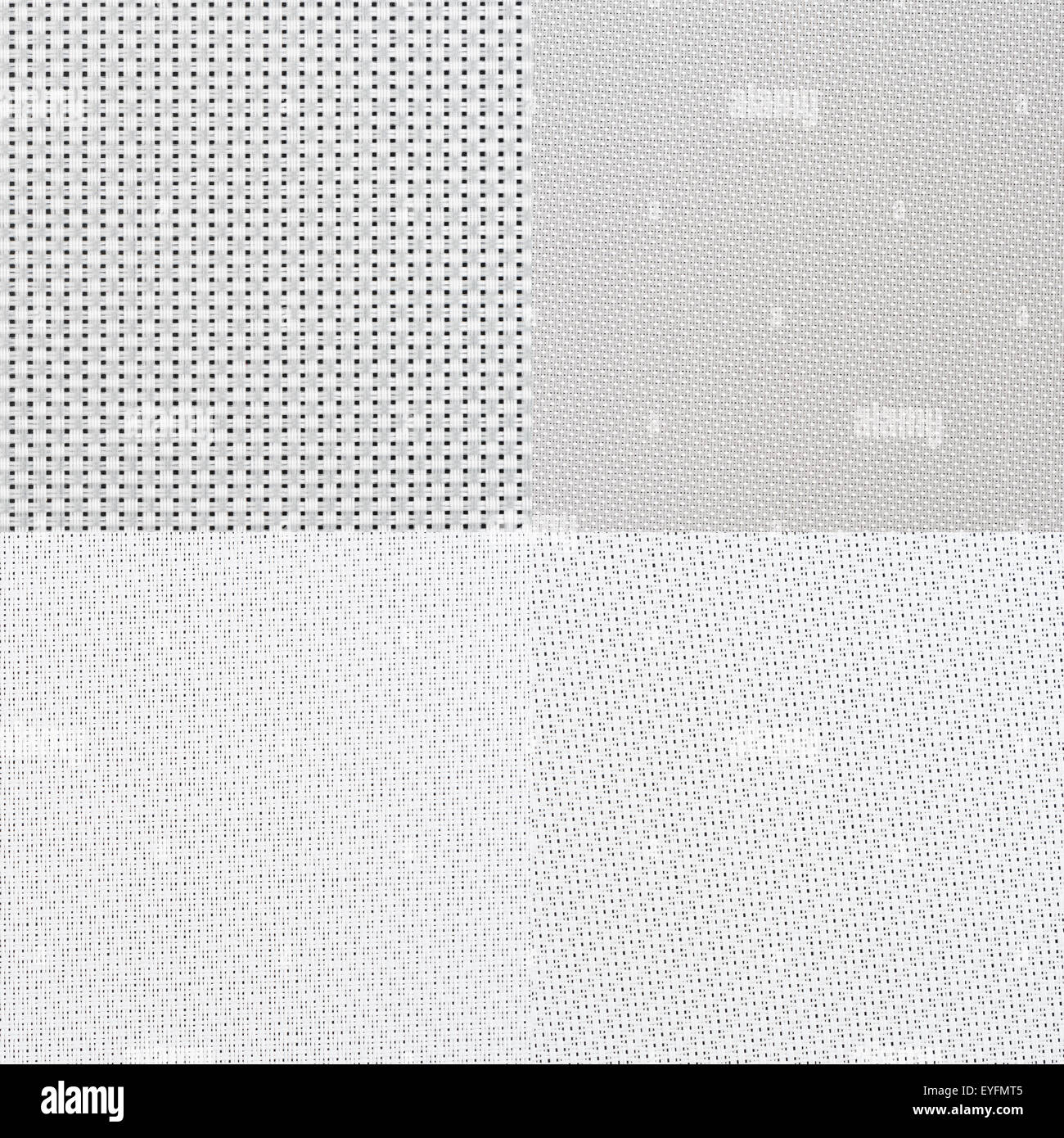Set of white vinyl samples, texture background Stock Photo - Alamy
