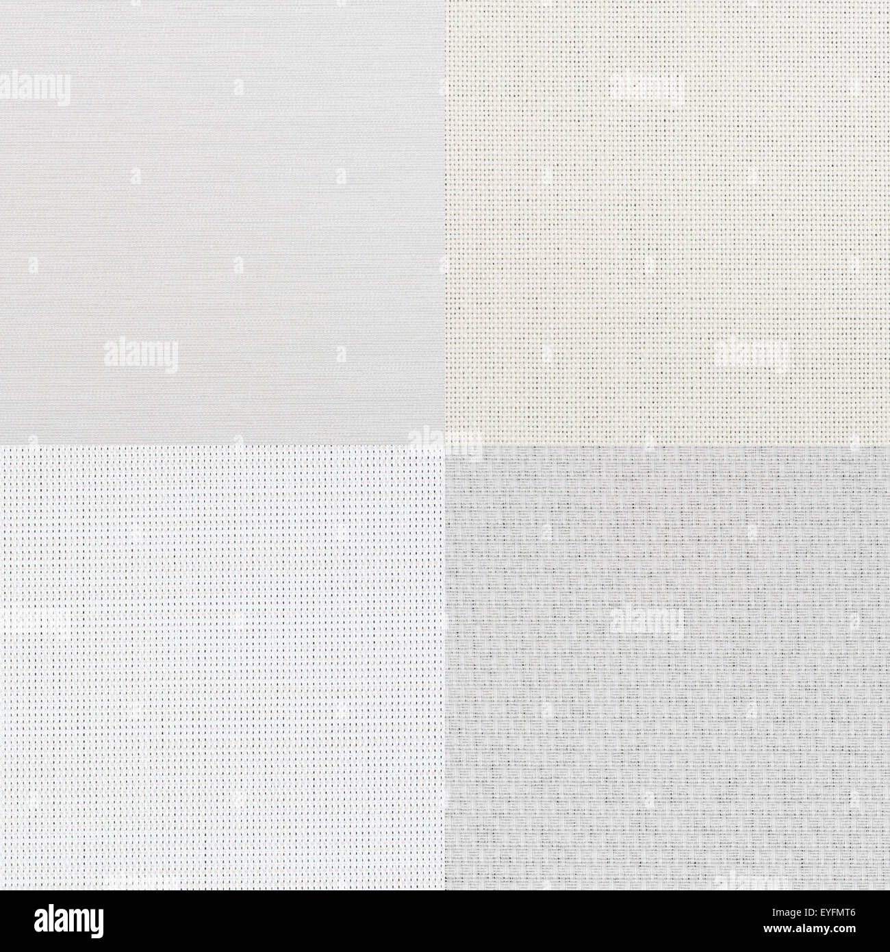Set of white vinyl samples, texture background Stock Photo - Alamy