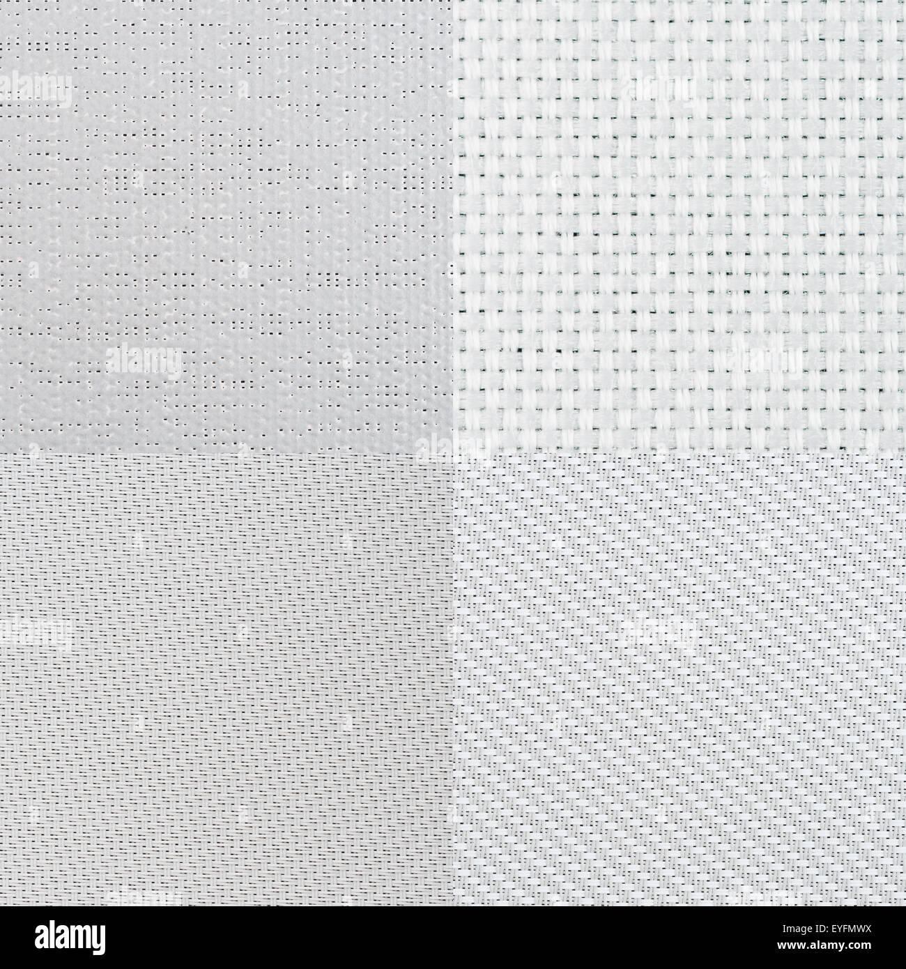 Set of white vinyl samples, texture background Stock Photo - Alamy