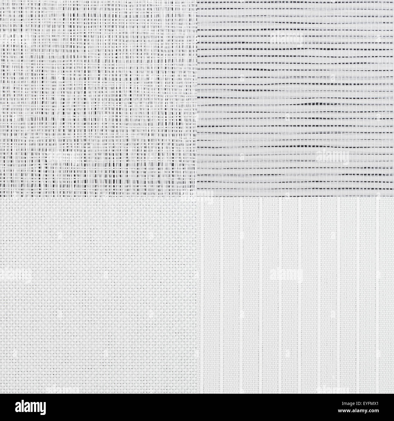 Set of white vinyl samples, texture background Stock Photo - Alamy