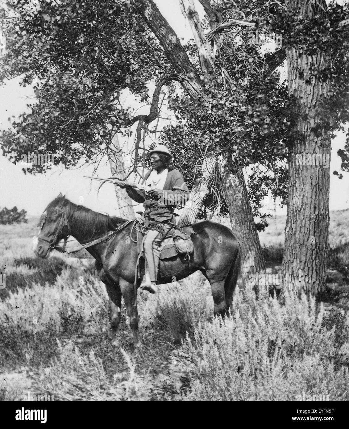 Bloody Knife, Custer's scout, on Yellowstone Expedition 1873 Stock ...