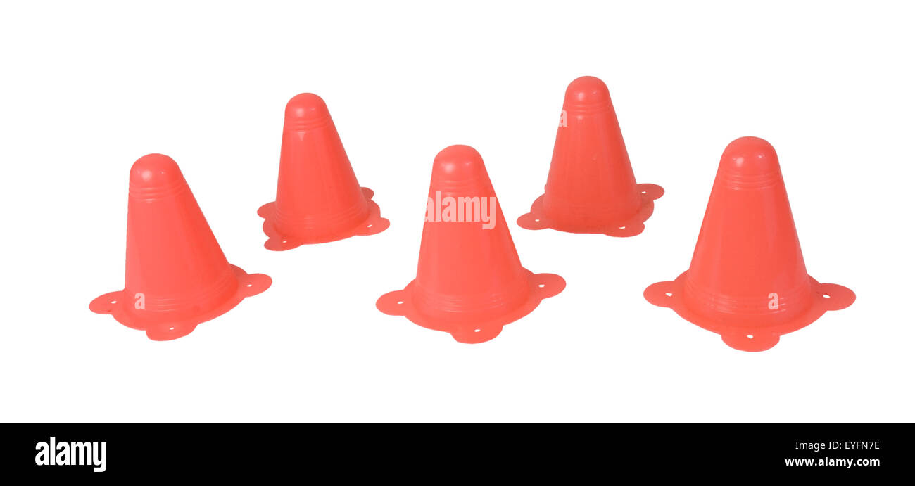 Sports cones Cut Out Stock Images & Pictures - Alamy