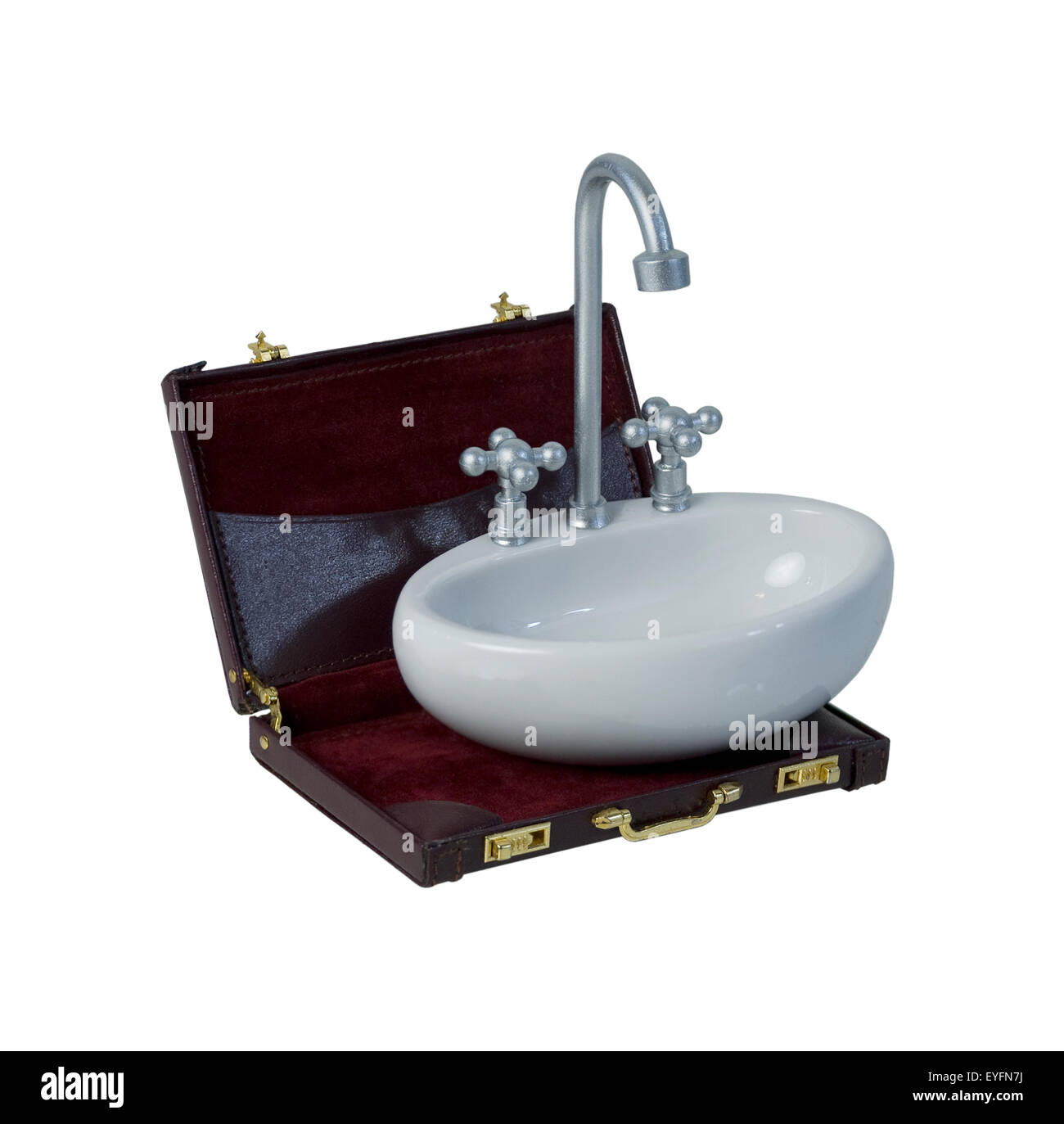 Office bathroom sink Cut Out Stock Images & Pictures - Alamy