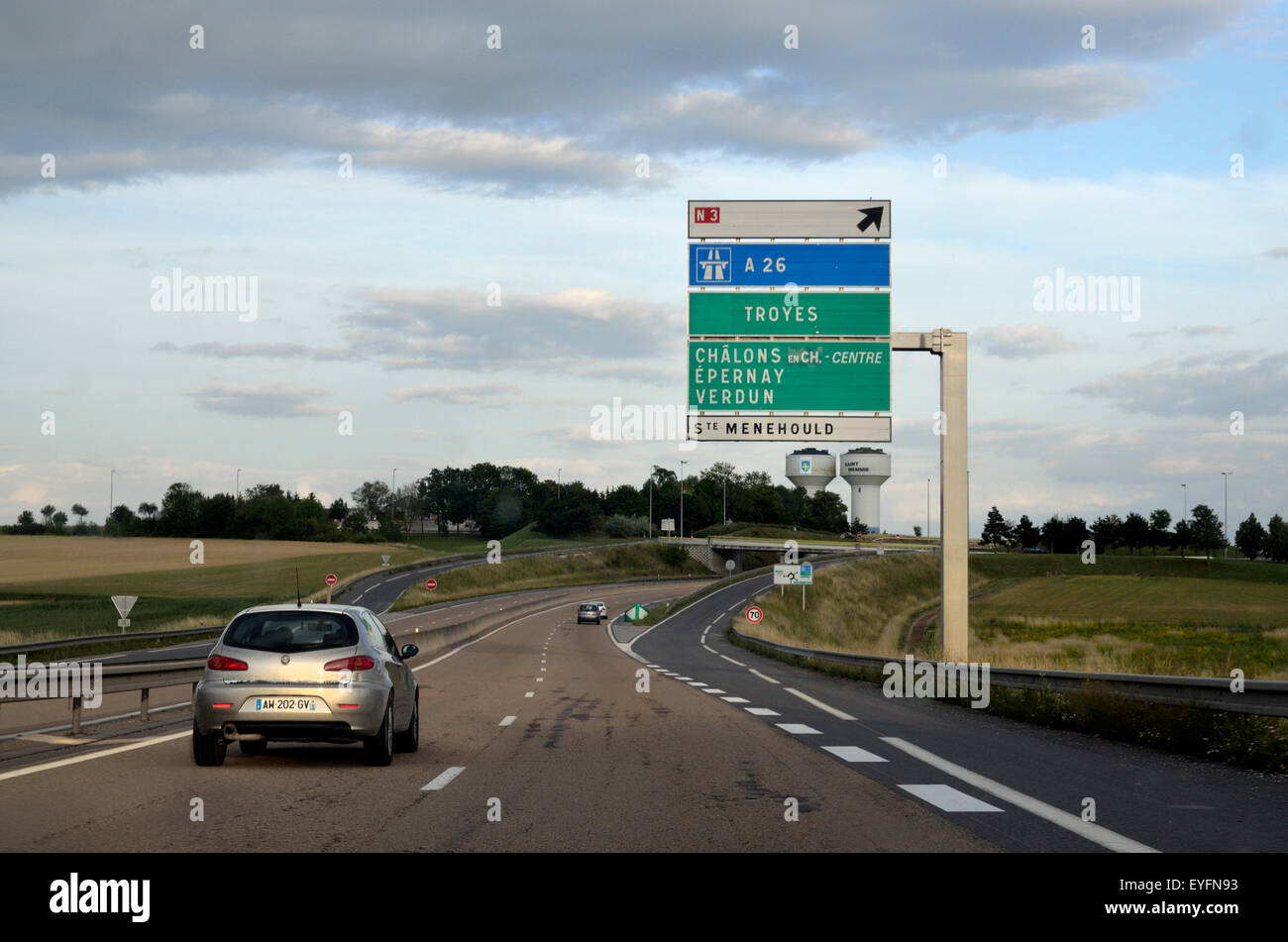 France motorway signs hi-res stock photography and images - Alamy