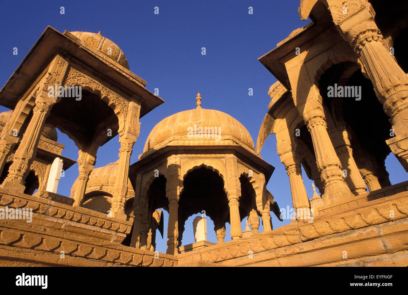 Traditional Indian architecture at Sunset Point; Jaisalmer, Rajasthan ...