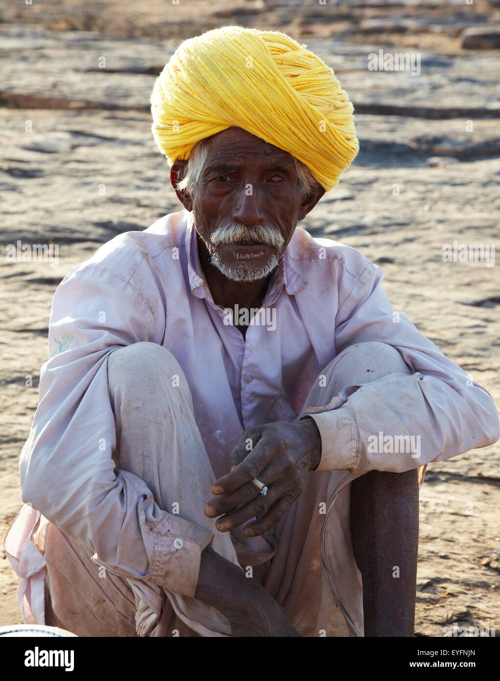 Local man near Bijaipur Rajasthan India Stock Photo - Alamy
