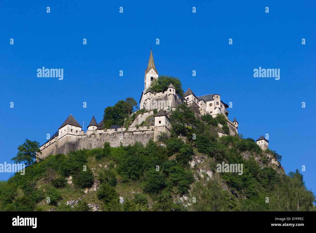 Hochosterwitz castle, Austria and the blue sky Stock Photo - Alamy