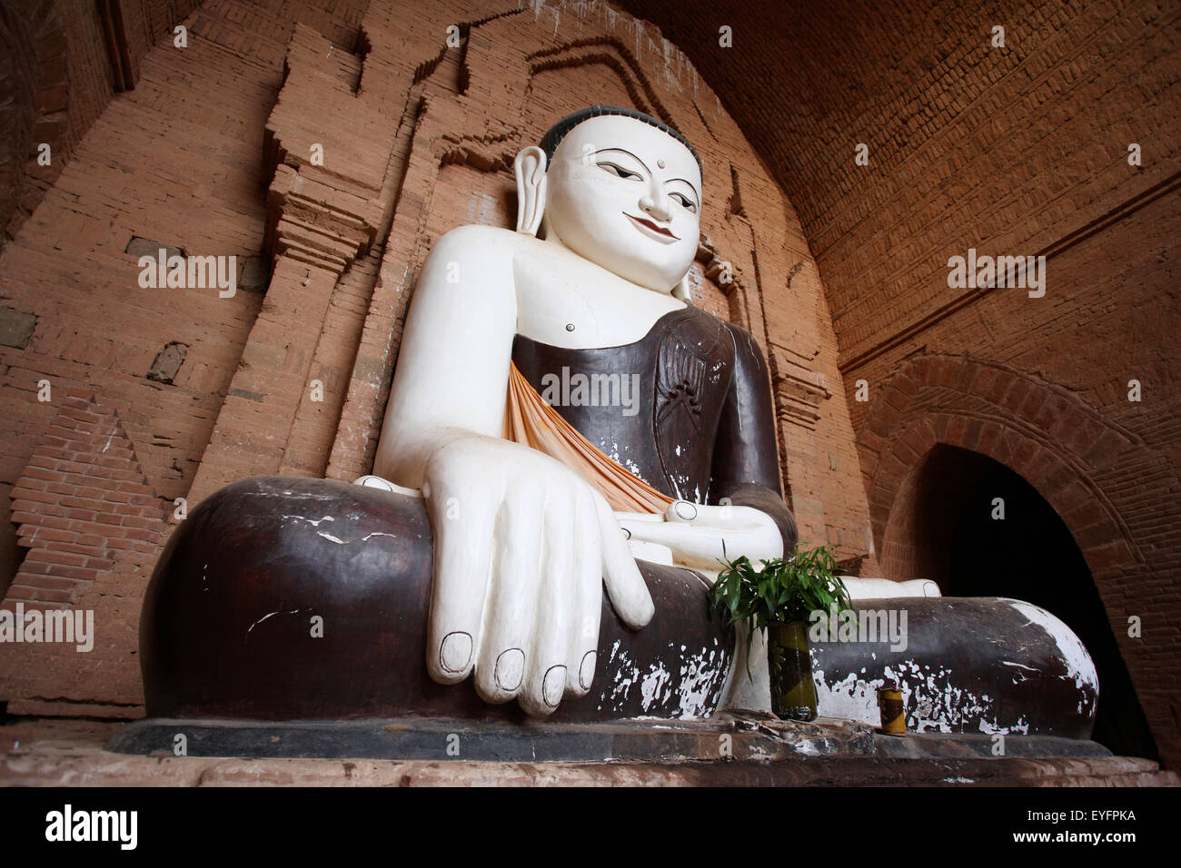 Burma/Myanmar, Sculpture of Buddha in Pagoda; Bagan Stock Photo - Alamy