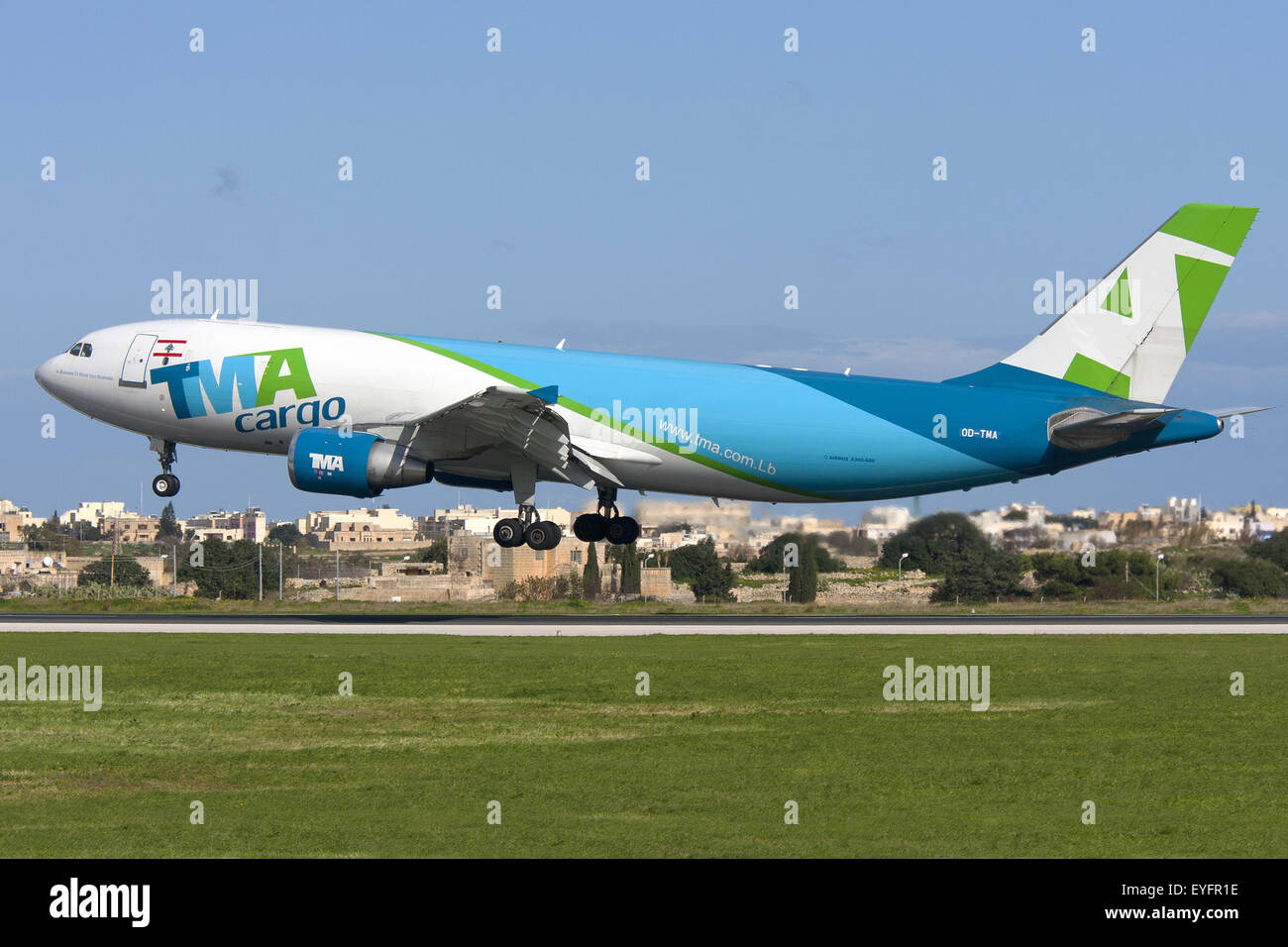 TMA Cargo Airbus A300 Freighter landing runway 31 Stock Photo - Alamy