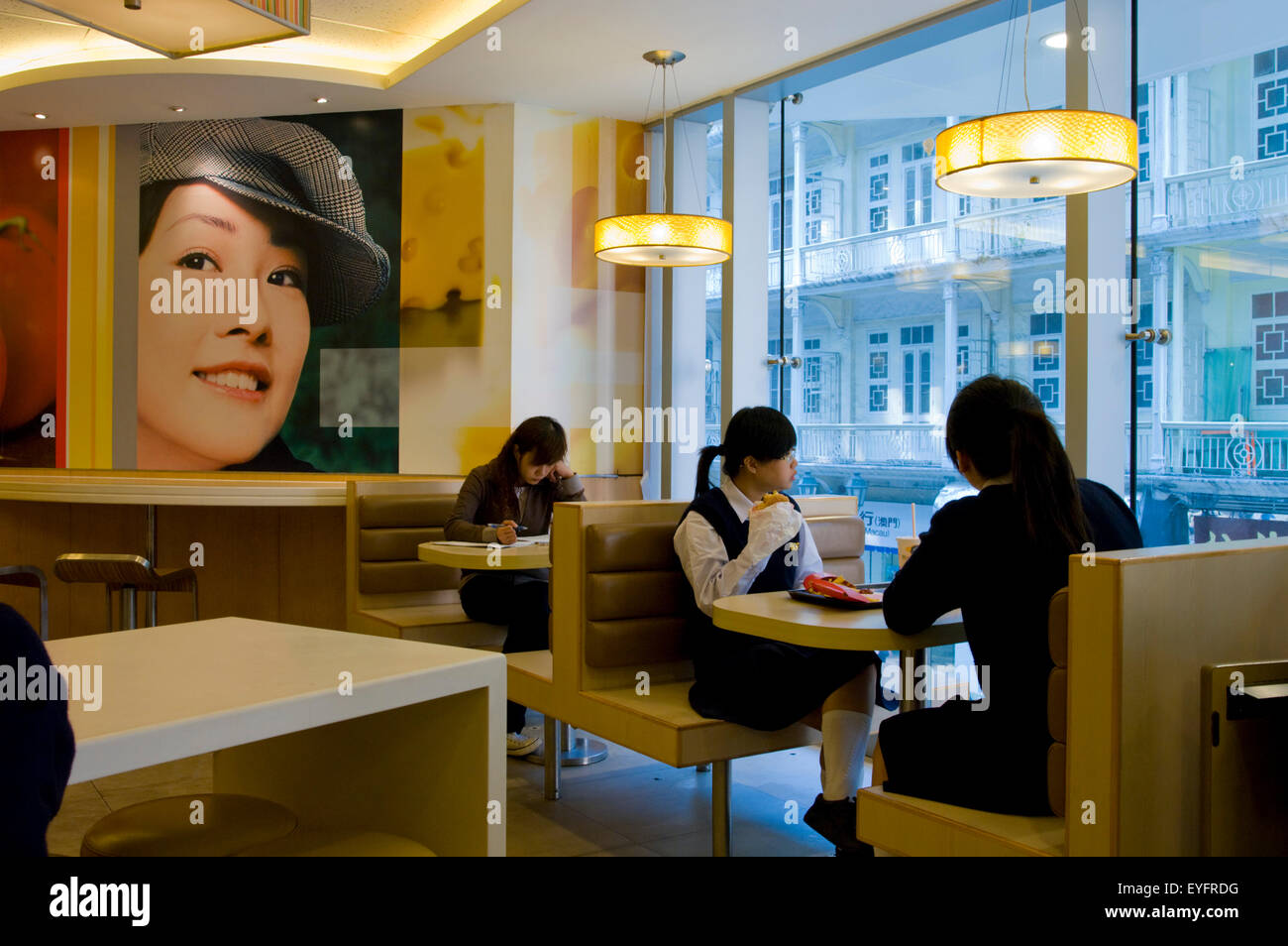 Asia, China, Macau, Fast Food Restaurant 2008 Stock Photo - Alamy