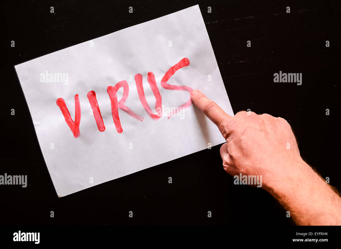 Word Virus Text Stock Photo - Alamy