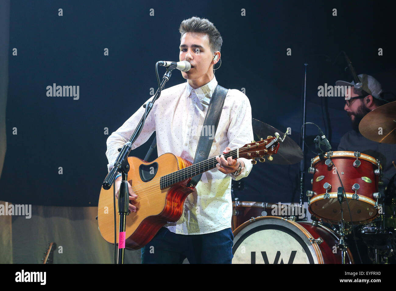 Raleigh, North Carolina, USA. 11th July, 2015. Singer JACOB WHITESIDES ...