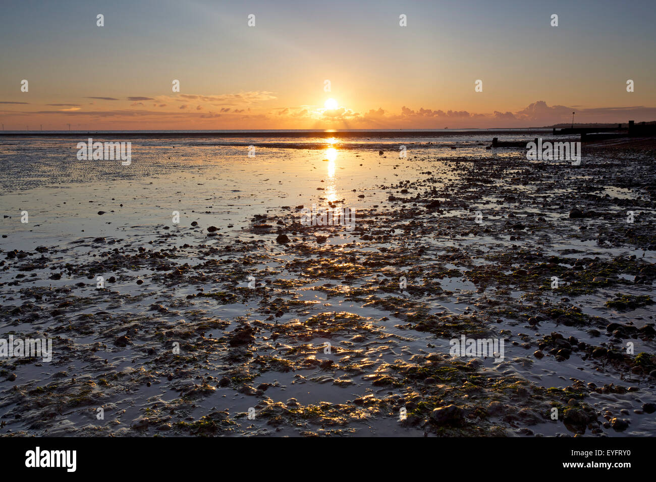 Whitstable, Kent, UK. 29th July 2015: UK Weather. Sunrise at Whitstable ...